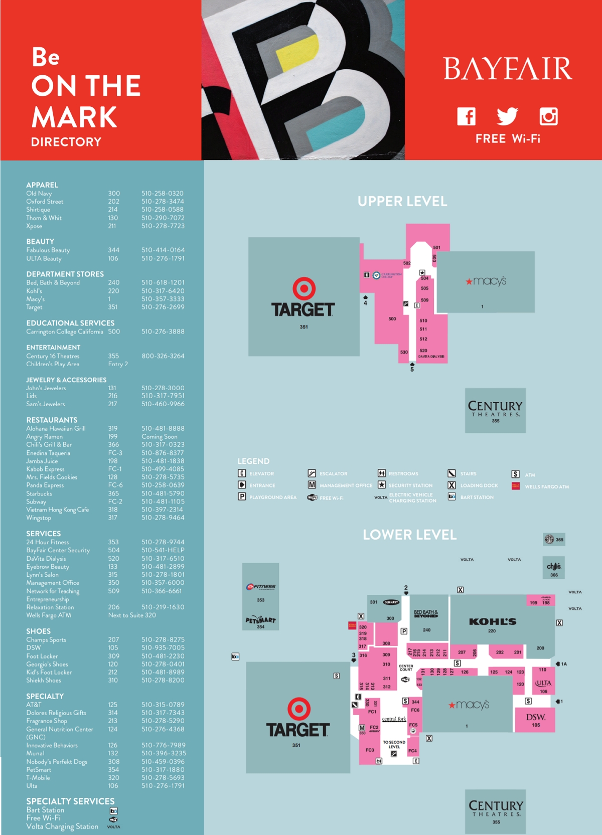 Bayfair Center (64 stores) - shopping in San Leandro, California CA ...