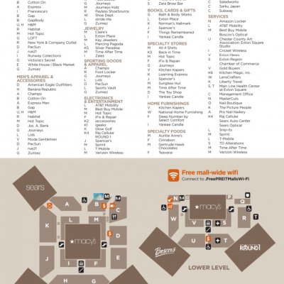 Exton Square Mall (72 stores) - shopping in Exton, Pennsylvania PA ...