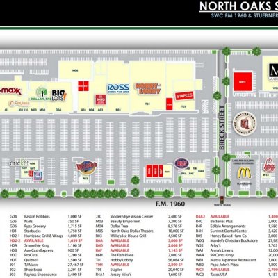 North Oaks Shopping Center (41 stores) - shopping in Houston, Texas TX ...